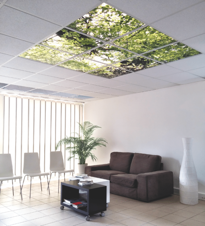 HappSkyLED® Dalle faux plafond rétro éclairé | Médicascreen